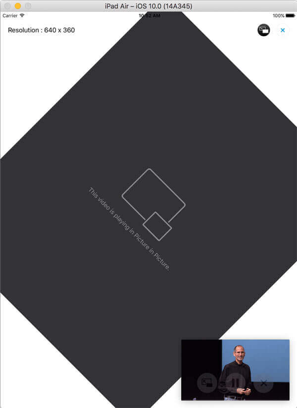 [ios] 동영상 플레이어 샘플 (for PIP Player) - 후니넷